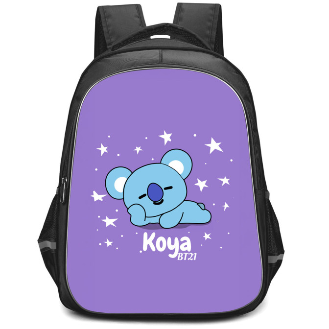 BT21 Koya Backpack StudentPack - Koya Sleeping Purple Background ...