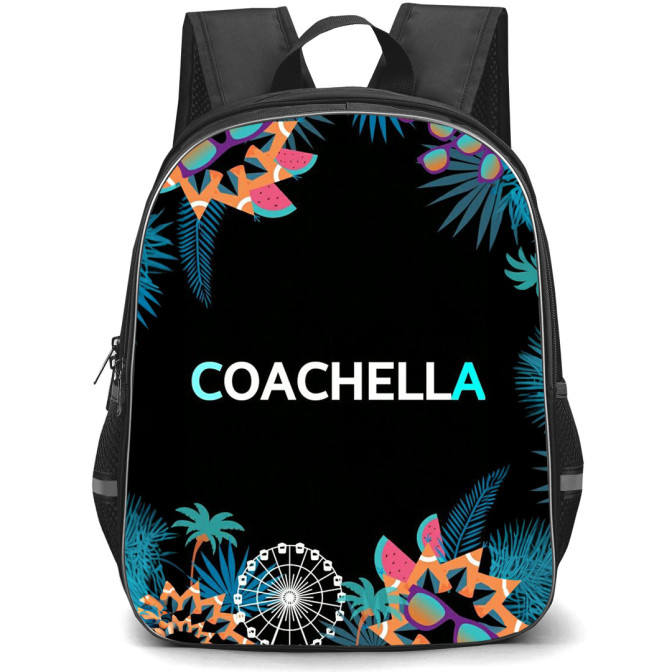 Coachella Backpack StudentPack - Coachella Festival Logo On Black ...