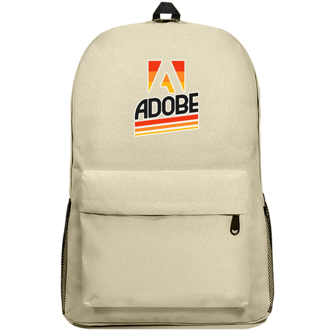 Adobe Backpack SuperPack - Adobe Retro Logo On Beige Background ...