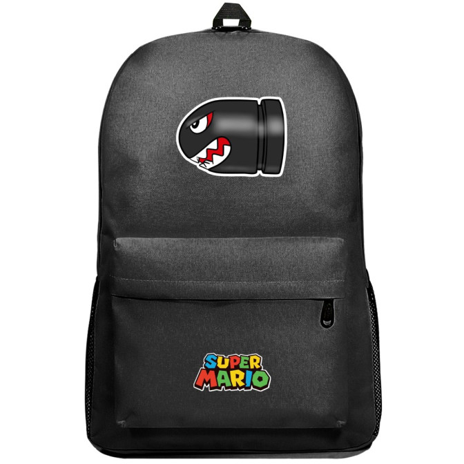 Super Mario Bullet Bill Backpack SuperPack - Bullet Bill Sticker Art ...