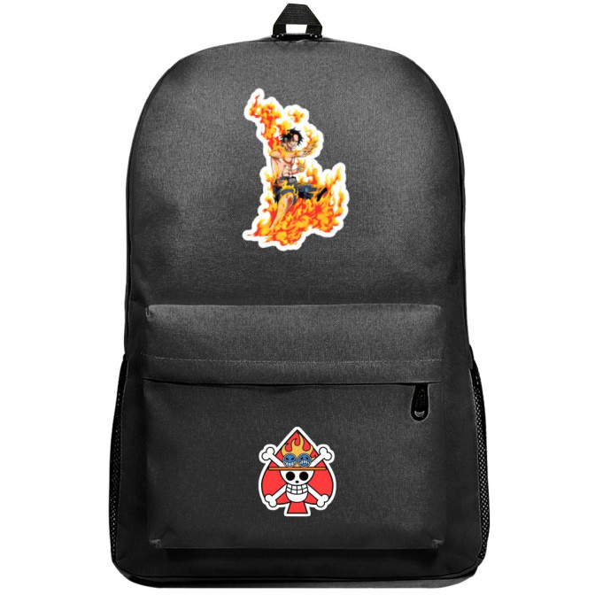One Piece Ace Backpack SuperPack - Ace On Fire Sticker | Trendapack
