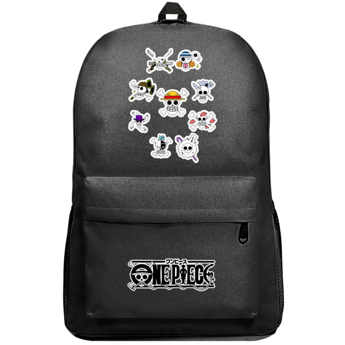 One Piece Backpack SuperPack - One Piece Pirates Flag Sticker | Trendapack
