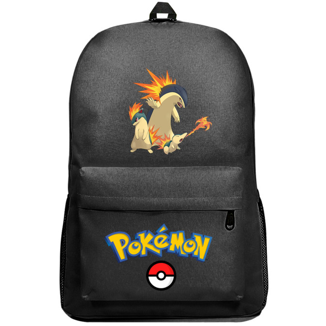 Pokemon Backpack SuperPack - Cyndaquil Quilava Typhlosion Evolution ...