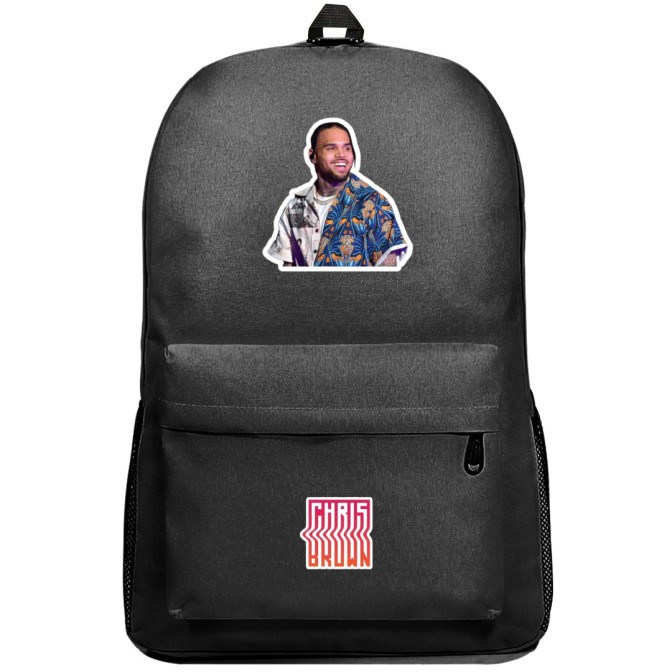 Chris Brown Backpack SuperPack - Chris Brown Smiling Portrait | Trendapack