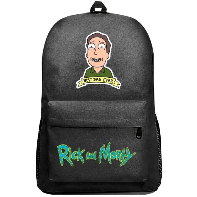 Rick And Morty Jerry Smith Backpack SuperPack - Jerry Smith Best Dad ...