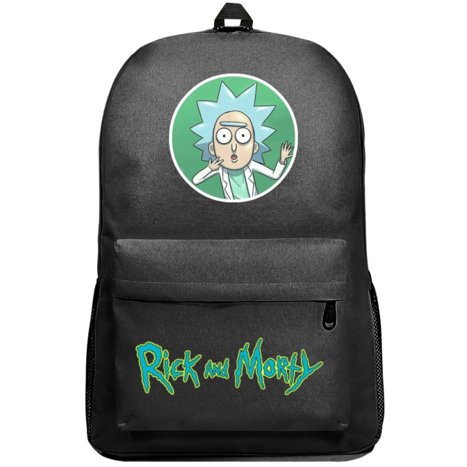 Rick And Morty Rick Backpack SuperPack - Rick Cartoon Sticker | Trendapack