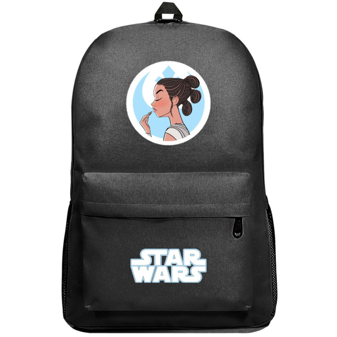 Star Wars Rey Backpack SuperPack - Rey Lipstick Round Sticker | Trendapack
