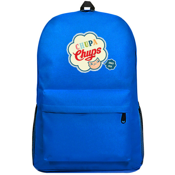 Chupa Chups Backpack SuperPack - Chupa Chups Retro Logo On Skyblue ...