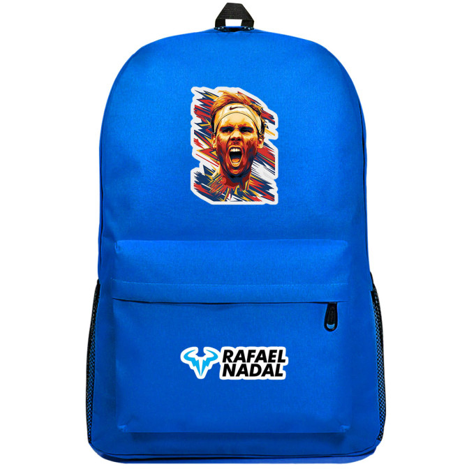 Rafael Nadal Backpack SuperPack - Rafael Nadal Screaming Head Portrait ...