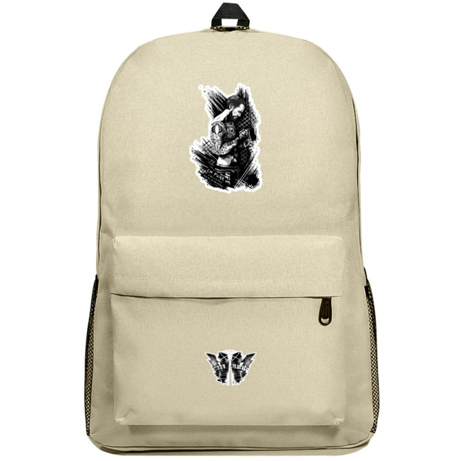 WWE CM Punk Backpack SuperPack - CM Punk Side Portrait Grayscale ...