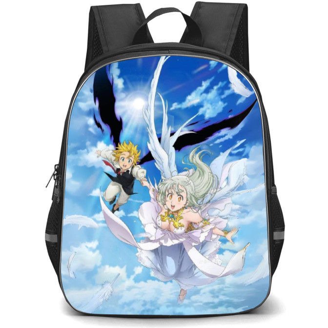 The Seven Deadly Sins Backpack Student Pack - Meliodas And Elizabeth ...