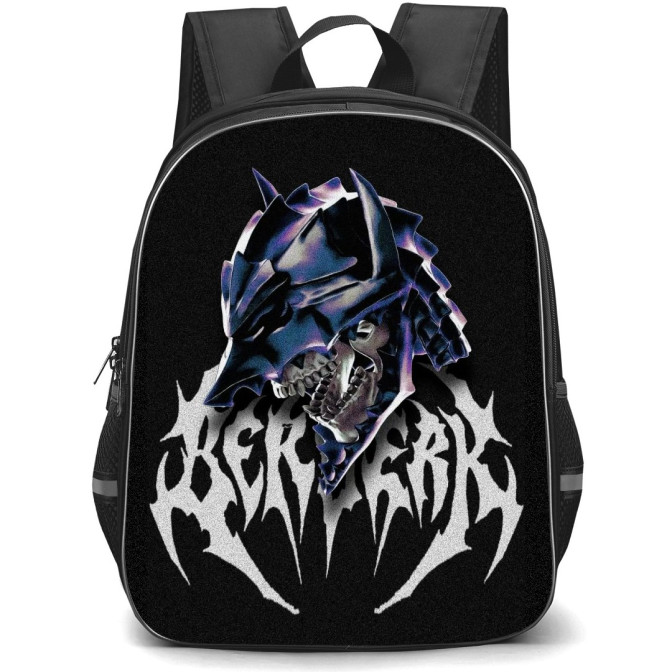 Berserk Backpack StudentPack - Berserk Logo With Avatar On Black ...