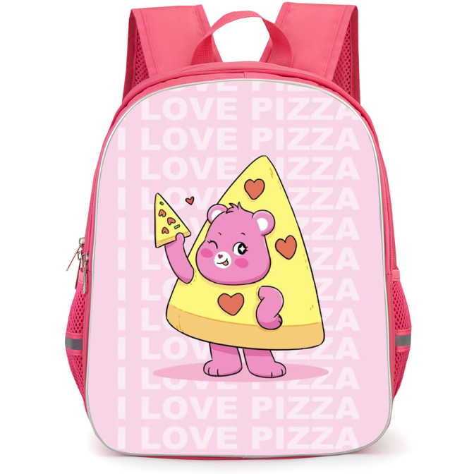 CareBears Cheer Bear Backpack StudentPack - Cheer Bear I Love Pizza ...