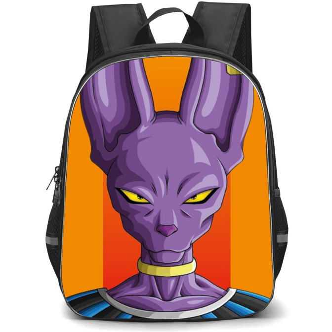Dragon Ball Beerus Backpack StudentPack - Beerus Portrait Comic Art ...