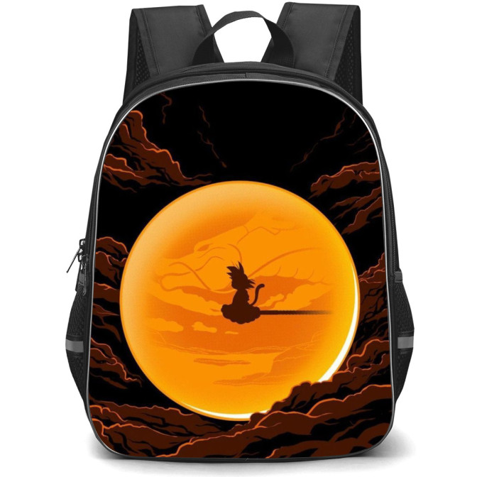 Dragon Ball Kid Goku Backpack StudentPack - Kid Goku Flying On Nimbus ...