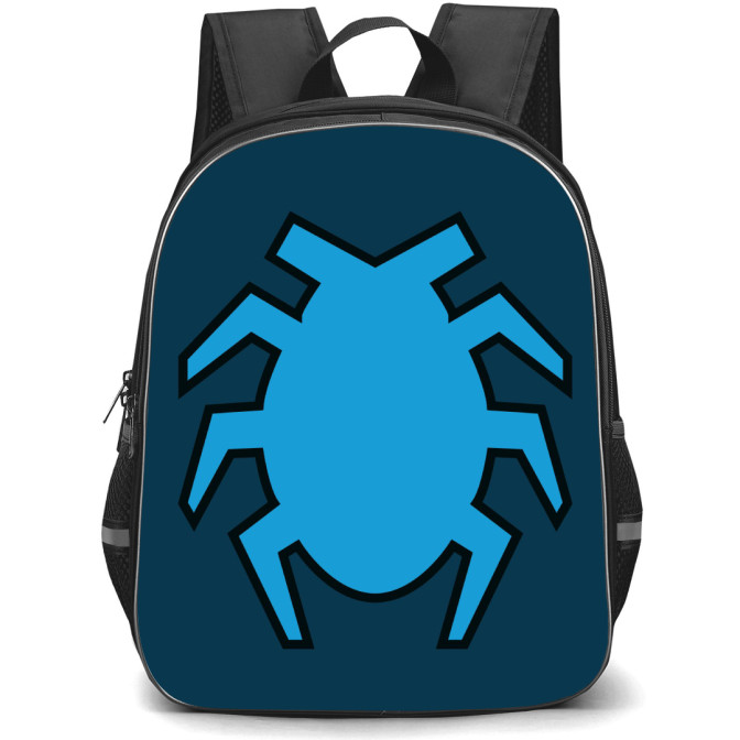 Blue Beetle Backpack StudentPack - Blue Beetle Scarab Logo On Blue ...