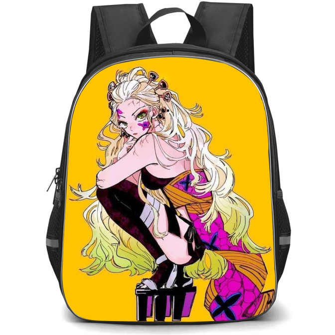 Demon Slayer Daki Backpack StudentPack - Daki Sitting On Yellow ...