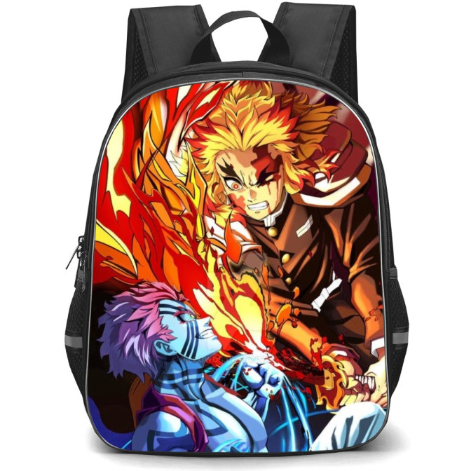 Demon Slayer Backpack StudentPack - Kyojuro Rengoku Akaza Battle ...