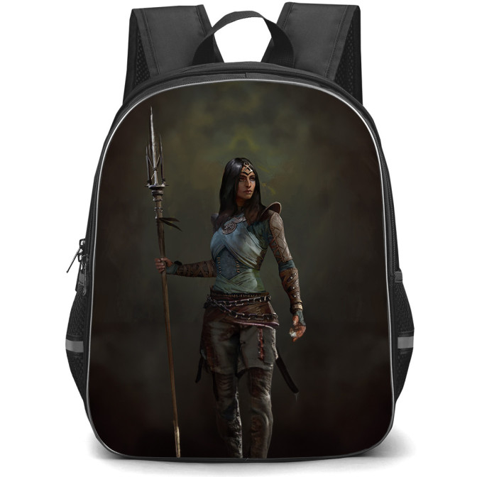 Diablo 4 Sorcerer Backpack StudentPack - Sorcerer With Staff Art ...