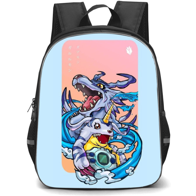 Digimon Gabumon Backpack StudentPack - Gabumon Evolution Roaring Poster ...