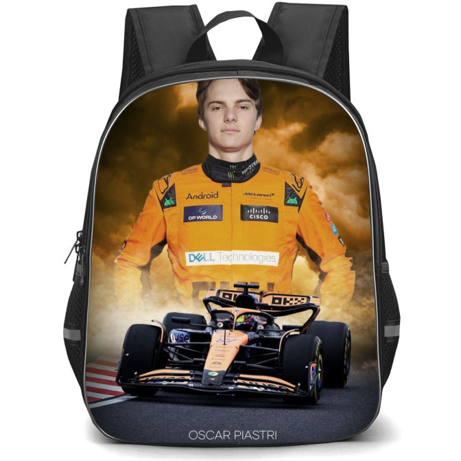 F1 Formula One Oscar Piastri Backpack StudentPack - Orange Sky Overlay ...