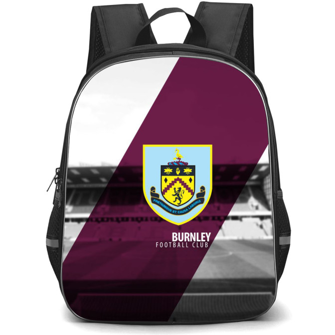 Burnley FC Backpack StudentPack - Burnley FC Logo Stadium Background ...