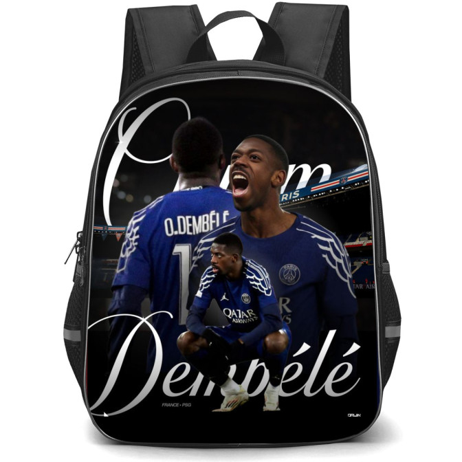 Ousmane Dembele Backpack StudentPack - Ousmane Dembele Black Background ...