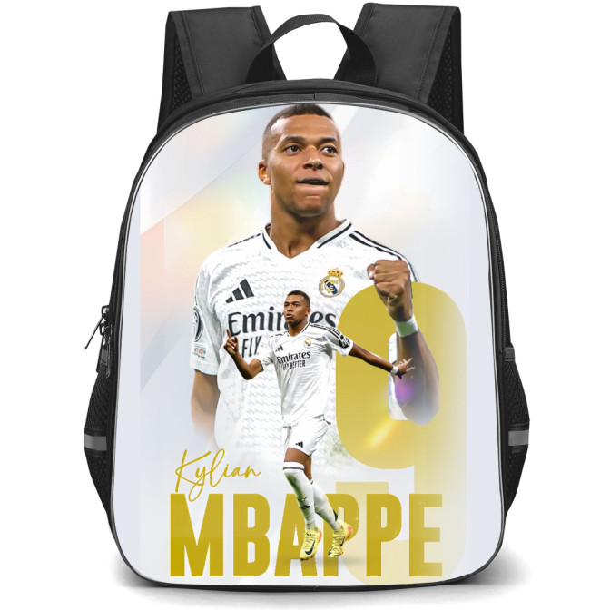 Kylian Mbappe Backpack StudentPack - Kylian Mbappe 9 Real Madrid Poster ...