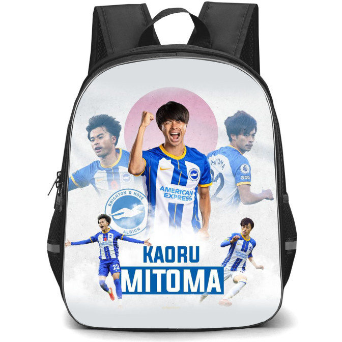 Kaoru Mitoma Backpack StudentPack - Kaoru Mitoma Collage White ...