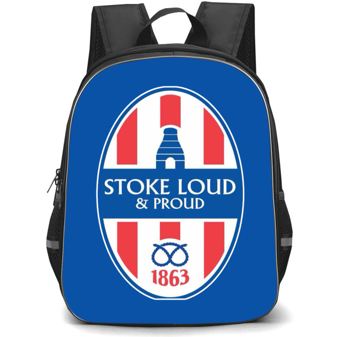 Stoke City F.C. Backpack StudentPack - Stoke City F.C. Logo Sticker ...