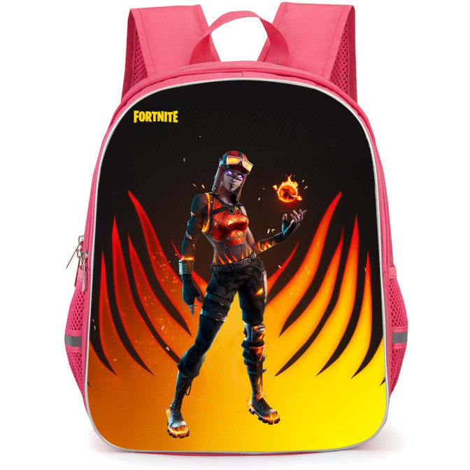 Fortnite Blaze School Backpack StudentPack - Blaze Standing On Fire ...