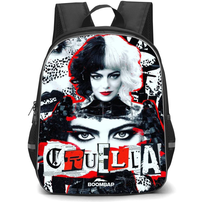 Cruella Backpack StudentPack - Cruella Movie Poster On Black And White ...