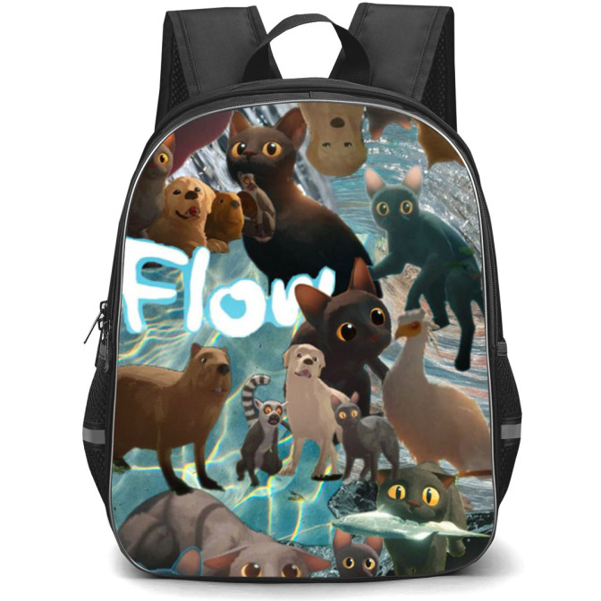 Flow Backpack StudentPack - Flow Characters Cartoon Art Poster | Trendapack