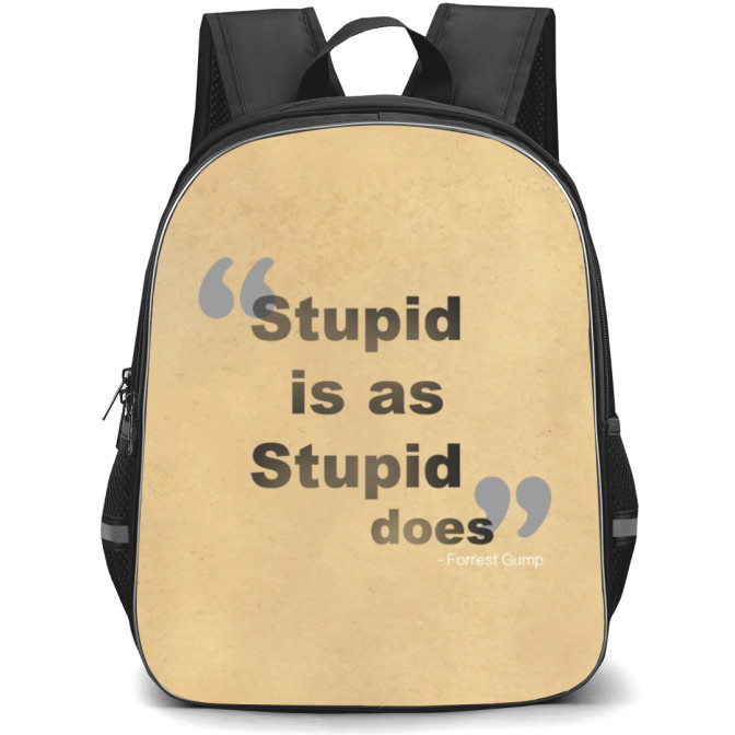 Forrest Gump Backpack StudentPack - Forrest Gump Quote Poster | Trendapack