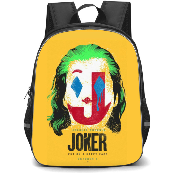 Joker 2 Backpack Student Pack - Happy Face Portrait Poster | Trendapack