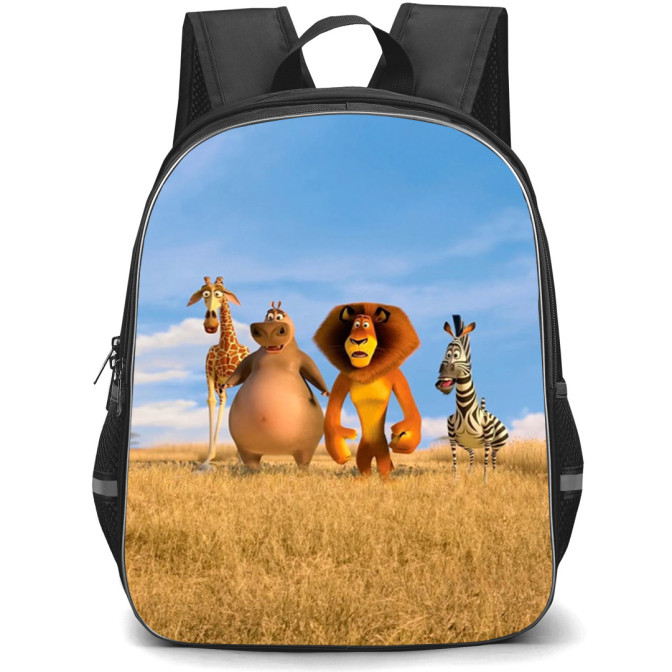Madagascar Backpack StudentPack - Madagascar Animation Movie Logo ...