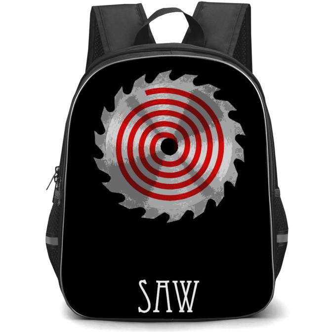 Saw Backpack StudentPack - Saw Minimalist Poster Black Background ...