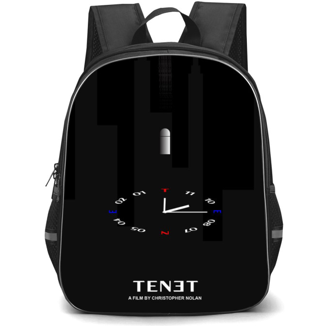 Tenet Backpack StudentPack - Tenet Movie Black Minimalist Poster ...