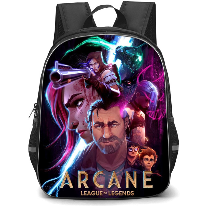 Arcane Backpack StudentPack - Arcane LOL Coloring Book Cover | Trendapack