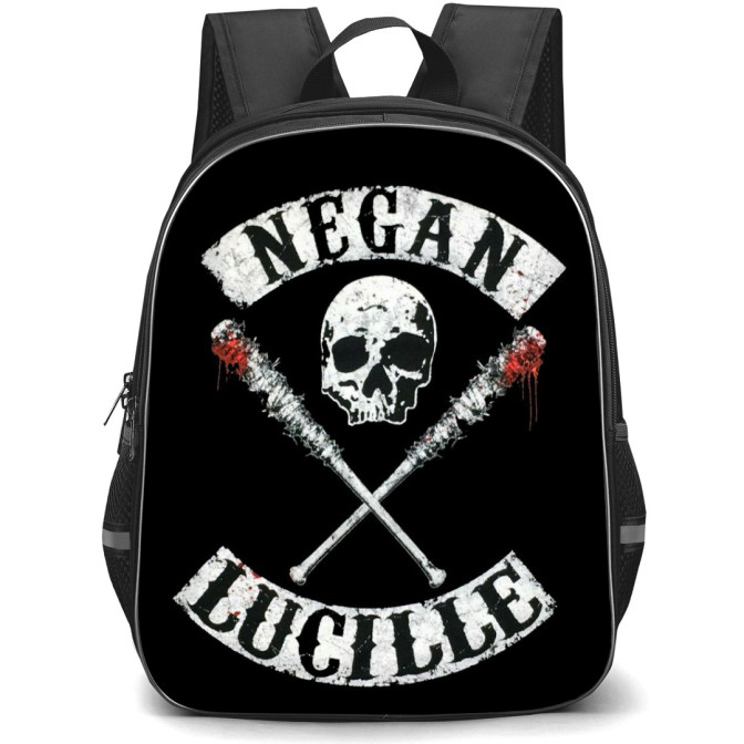 The Walking Dead Backpack StudentPack - Negan Smith And Lucille Logo On ...