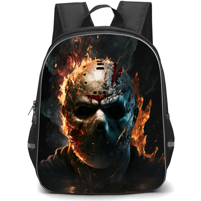 Friday The 13th Backpack StudentPack - Jason Burning Face | Trendapack