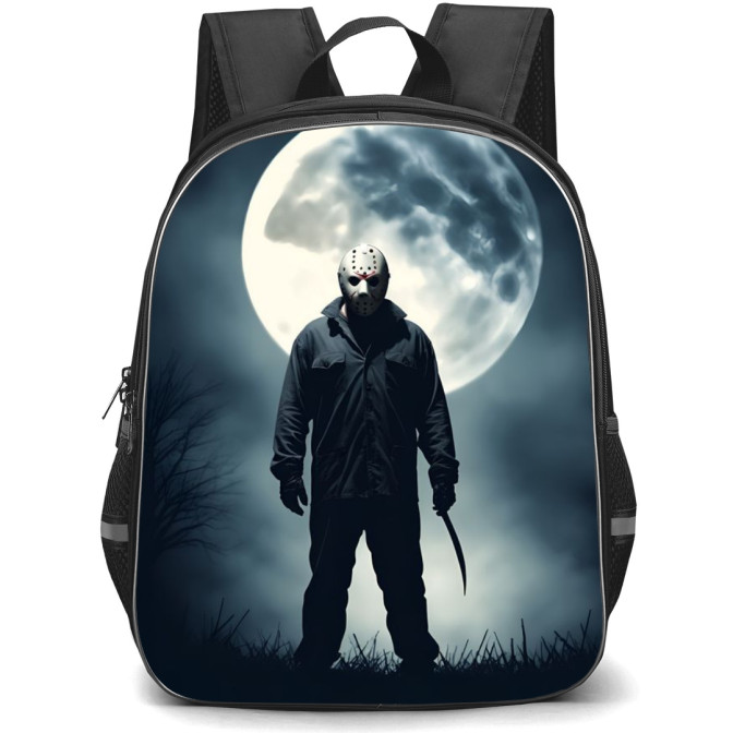 Friday The 13th Backpack StudentPack - Jason Standing Moon Background ...
