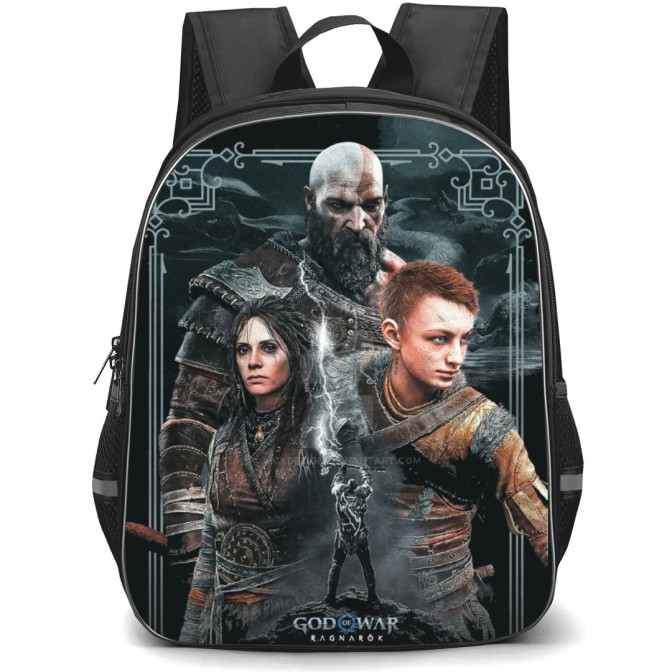 God of War Ragnarok Backpack StudentPack - Characters Fierce Poster ...
