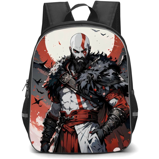 God of War Ragnarok Kratos Backpack StudentPack - Kratos Hand on Pocket ...