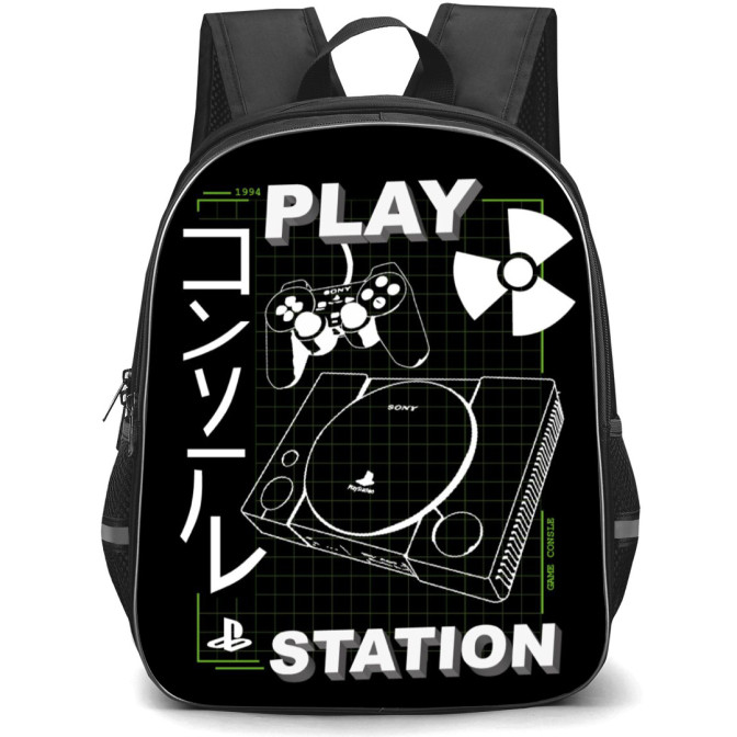 Gamer Backpack StudentPack - PlayStation 1 Black and White | Trendapack