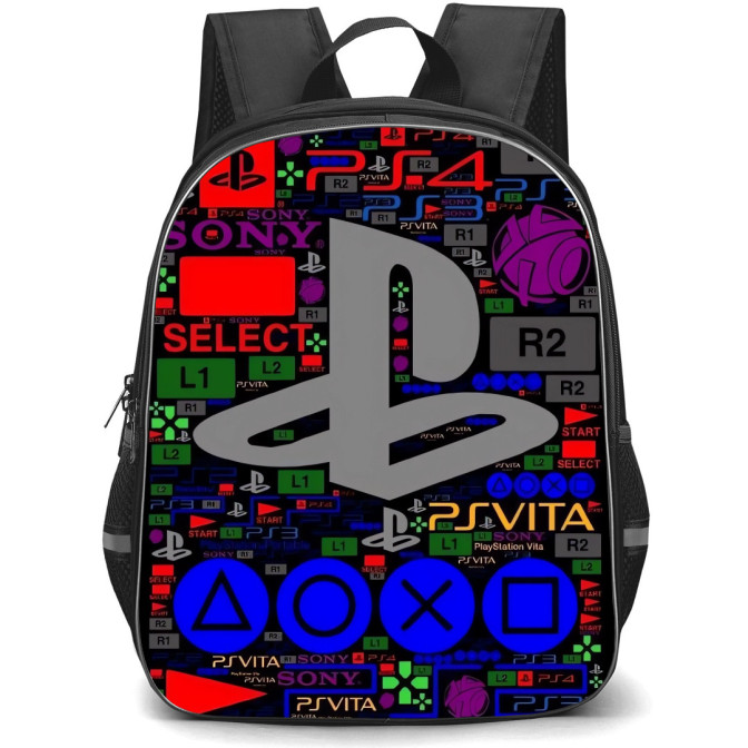 Gamer Backpack StudentPack - Pattern Playstation Icons | Trendapack