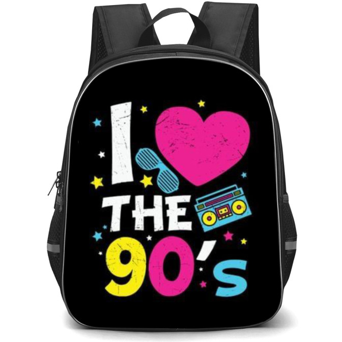 90s Backpack Student Pack - I Love The 90s Pink Heart | Trendapack
