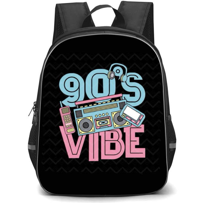 90s Backpack Student Pack - 90s Vibe Stereo Black Background | Trendapack