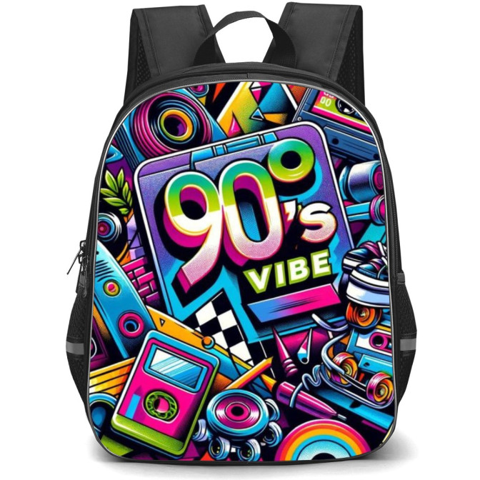 90s Backpack Student Pack - 90s Vibes Retro Cartoon Art | Trendapack
