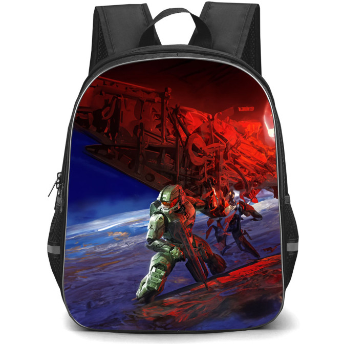 Halo Master Chief Backpack StudentPack - Master Chief Battle In The ...